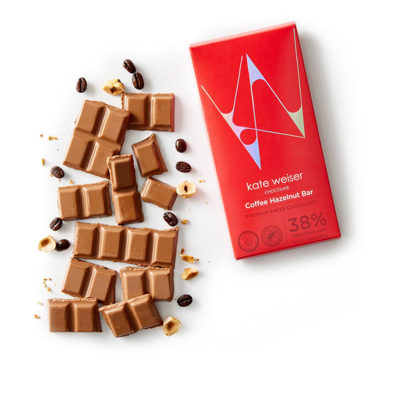 Kate Weiser Coffee Hazelnut Milk Chocolate Bar – Kate Weiser Chocolate